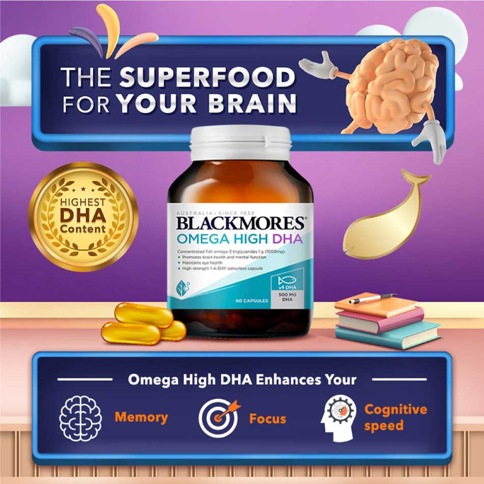 Buy Omega High DHA Online at Blackmores Singapore - Blackmores Singapore