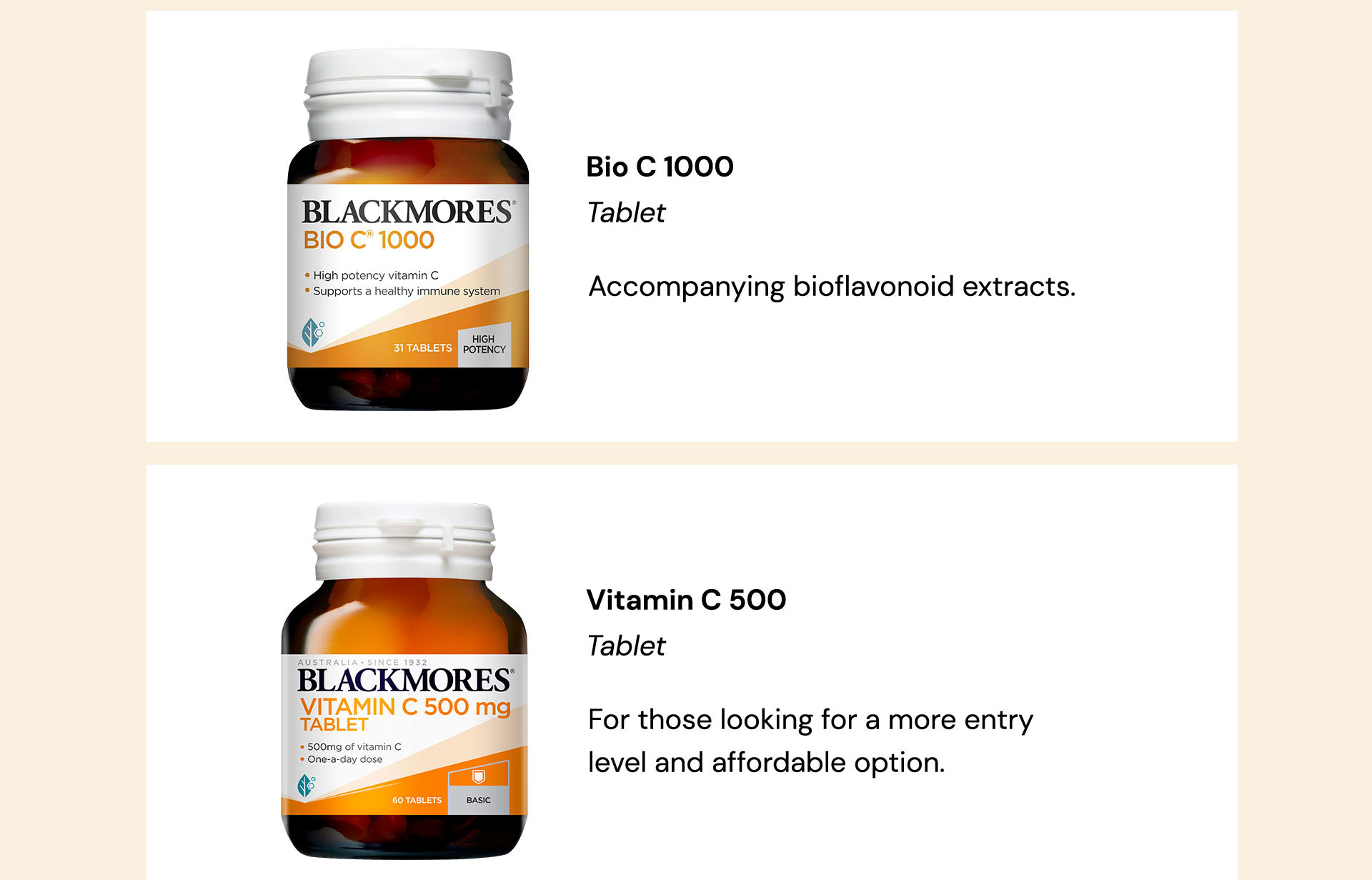 Buy Bio C® 500 Chewable Online at Blackmores Singapore - Blackmores ...